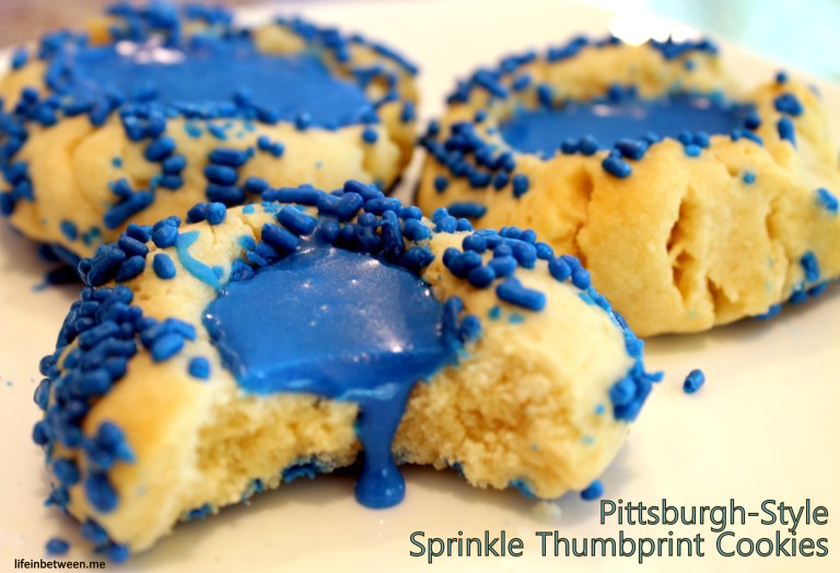 Pittsburgh-Style Sprinkle Thumbprint Cookies | the creative life in between