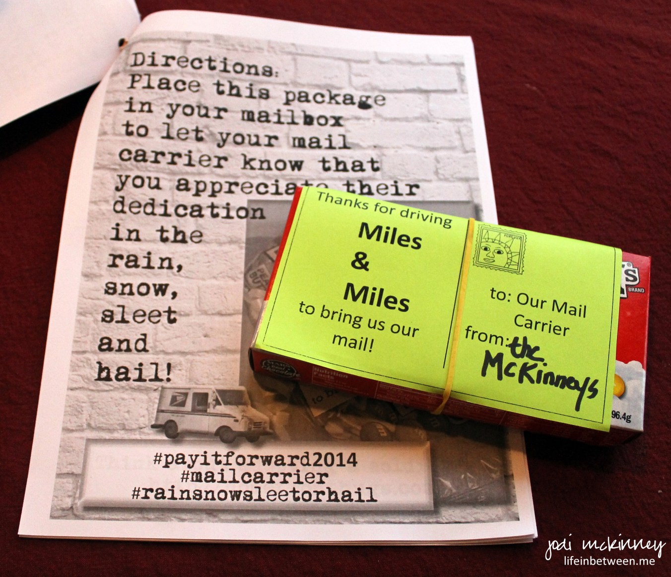 Pay it Forward Christmas Gift & Challenge | the creative life in between