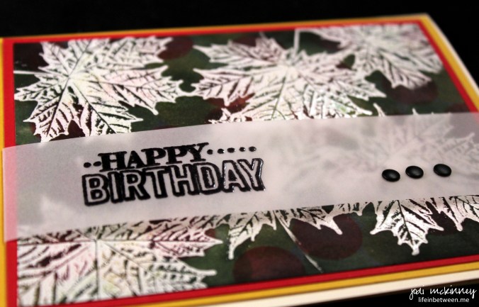 Maple Leaf Birthday Card | the creative life in between