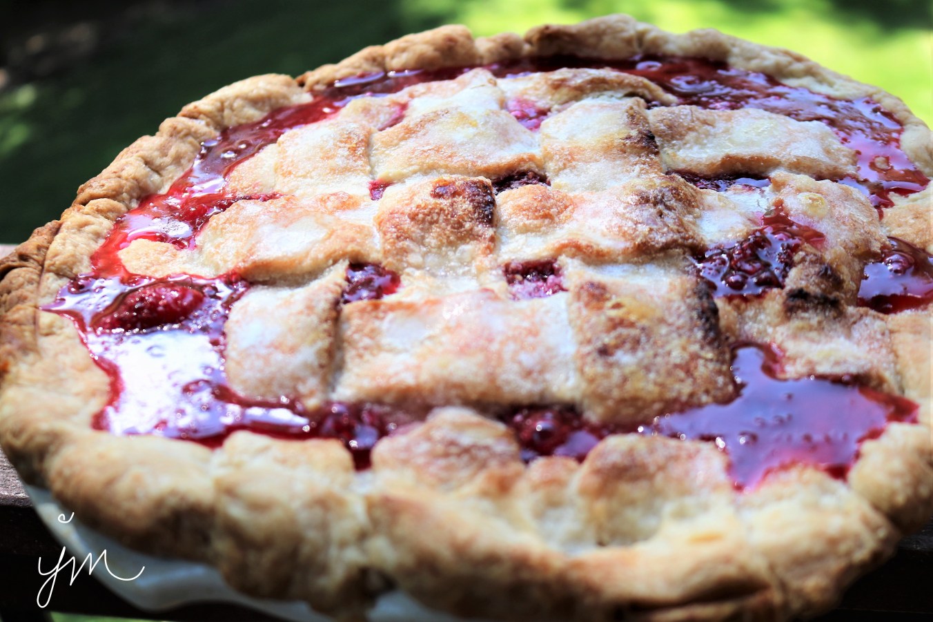 Fresh Red Raspberry Pie | the creative life in between